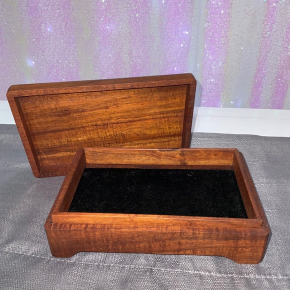 Hawaiian | Other | Hawaiian Koa Wood Hand Crafted Jewelry Box From ...